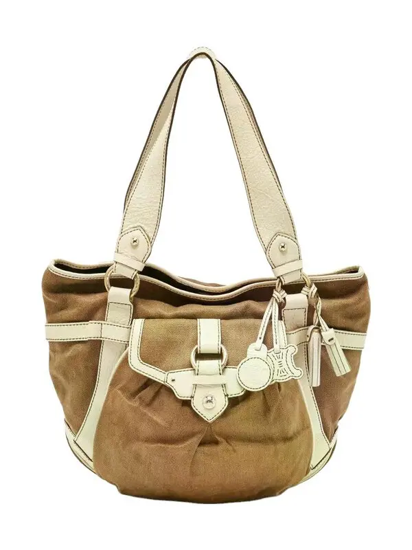 Celine Boogie Canvas Tote Bag - Brown