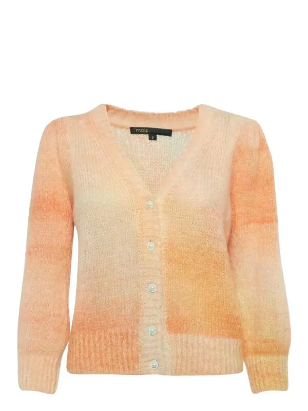 Maje Jewel Button Cardigan - Neutrals