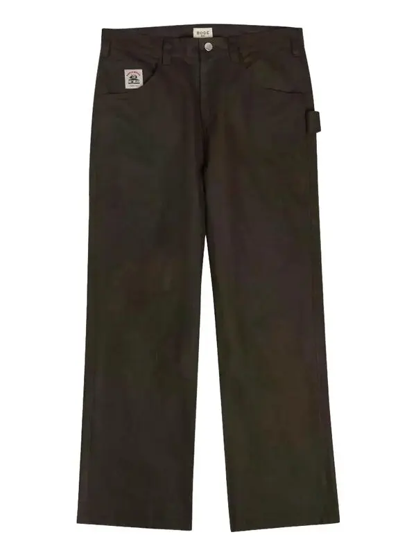 BODE Patch-pocket Trousers - Brown