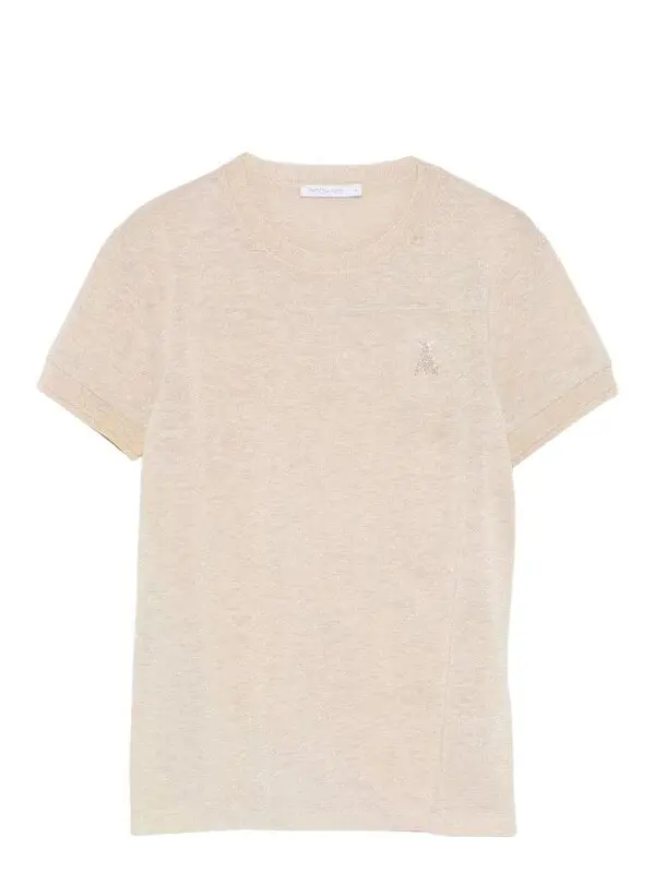Patrizia Pepe Logo-detail T-shirt - Neutrals