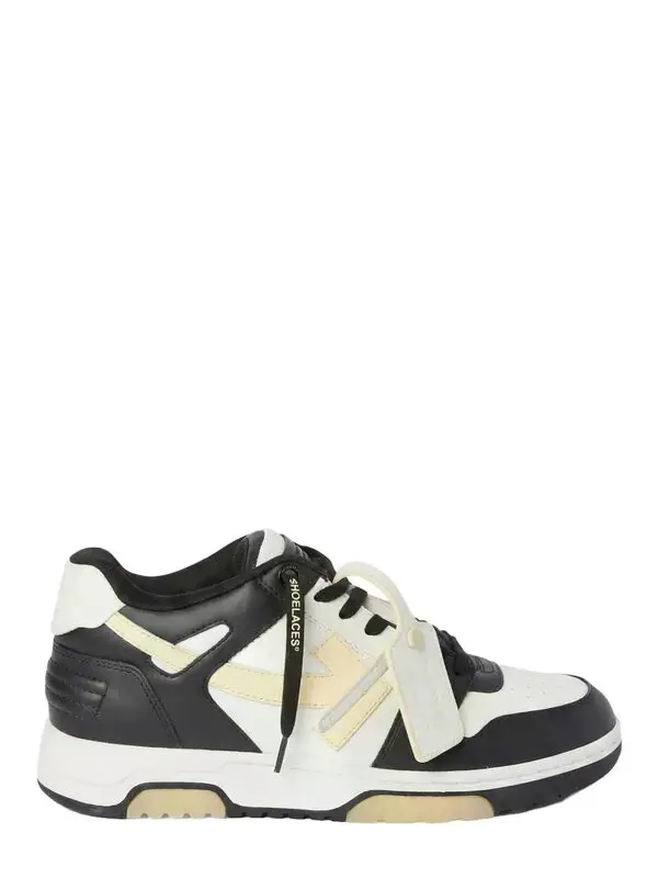 Off-White Lace-up Heel Counter Sneakers - Black