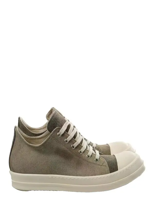 Rick Owens Canvas Toe-cap Sneakers - Grey