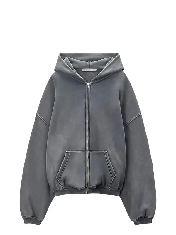 Alexander Wang Zip-up Hoodie - Grey