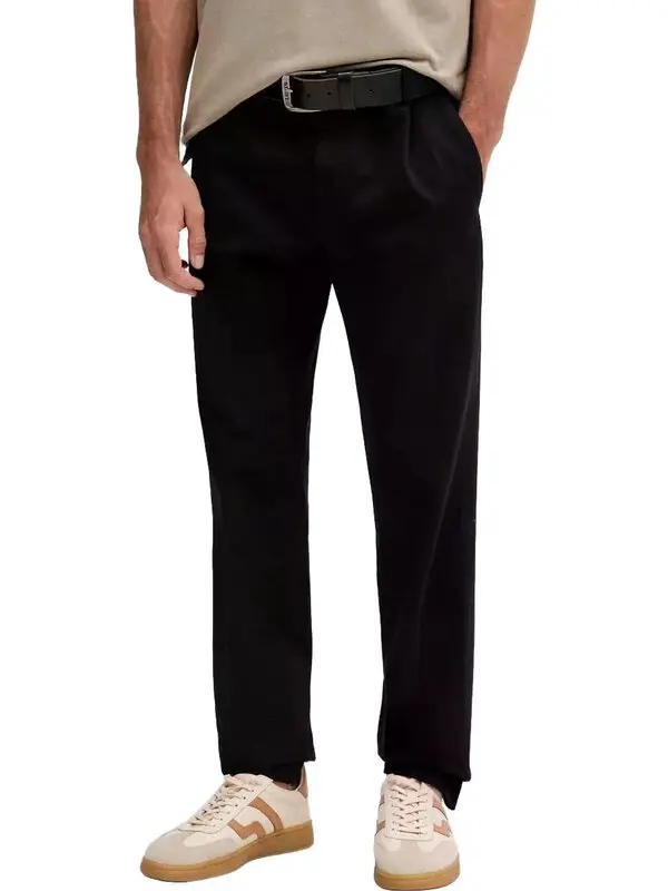 JOOP! Hank Button Chino Trousers - Black