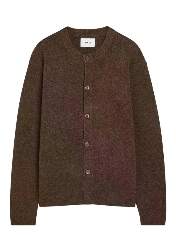 Nn07 Jasper Crew-neck Cardigan - Brown