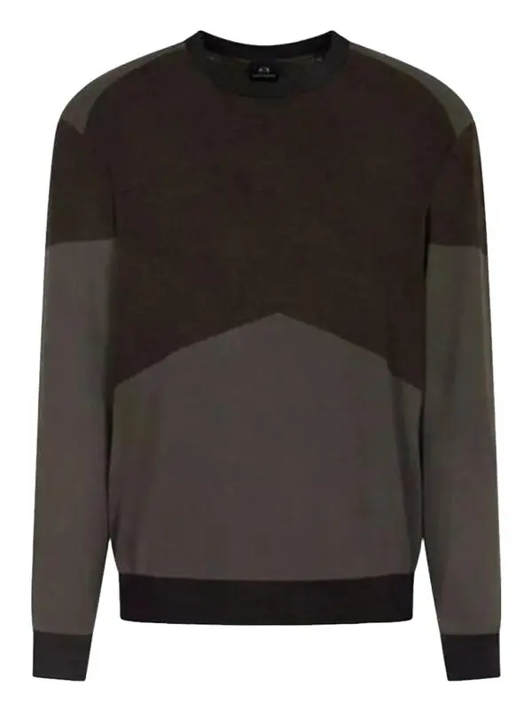 Armani Exchange Colour-block Sweater - Brown