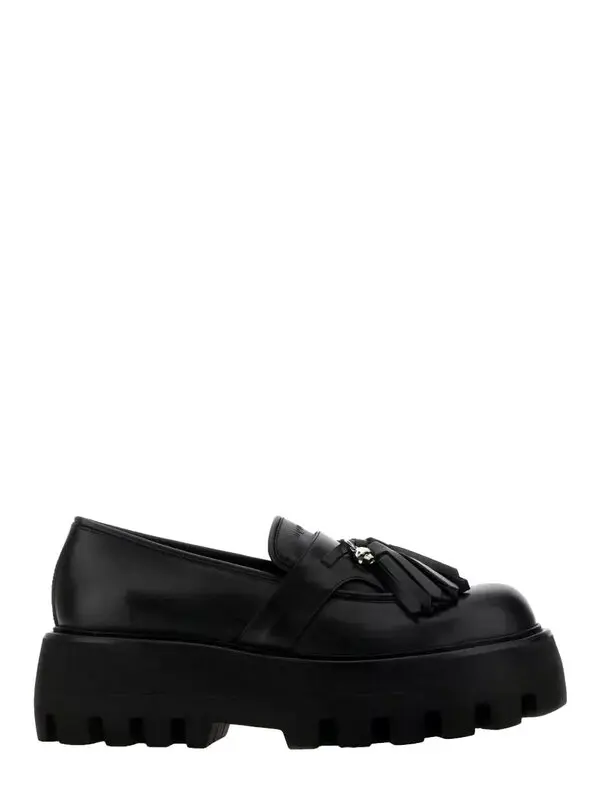 Alexander McQueen Tassel Platform Loafers - Black