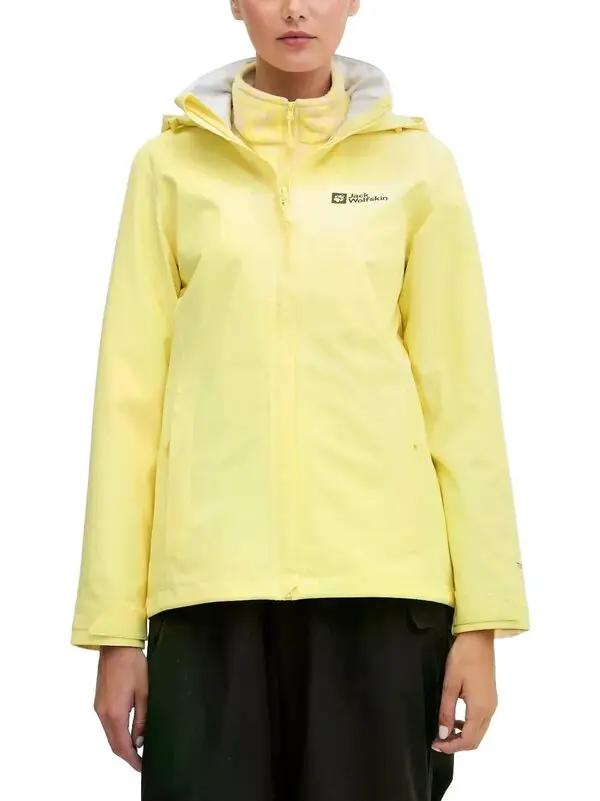 JACK WOLFSKIN Trailtime Hooded Jacket - Yellow