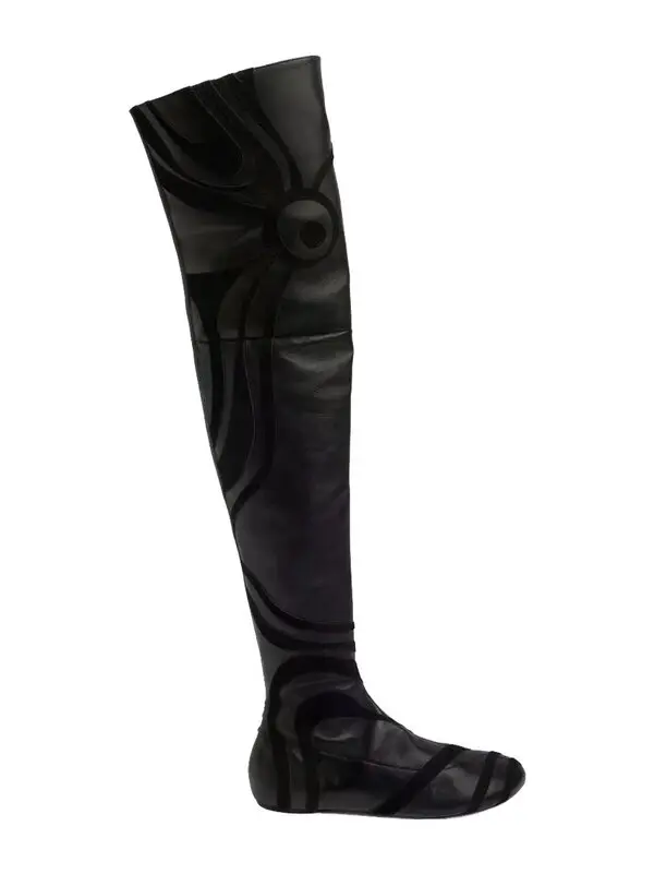 Emilio Pucci Marmo Over-the-knee Boots - Black