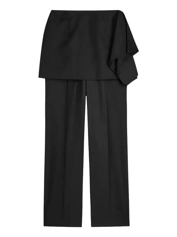 VORANIDA Ruffle Trousers - Black