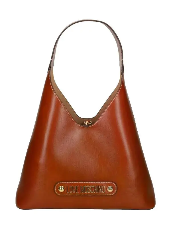 Moschino Logo-appliqué Tote Bag - Brown