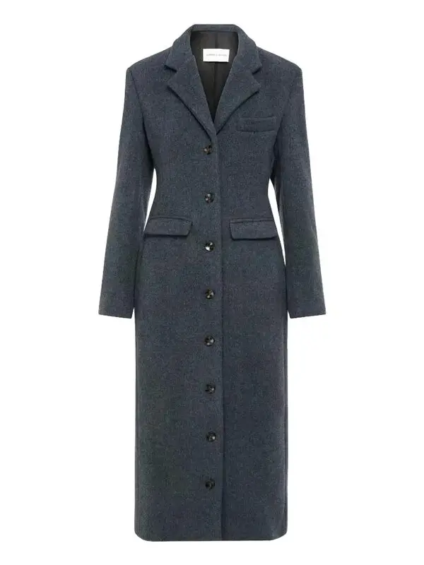 Florence & Fortitude Buttoned Notched Coat - Grey