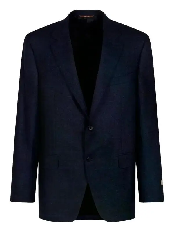 Canali Button Blazer - Blue