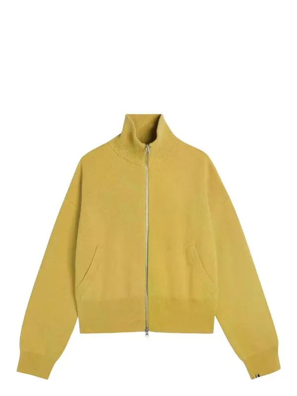 EXTREME CASHMERE X N°385 Xtra Cute Zip Cardigan - Yellow