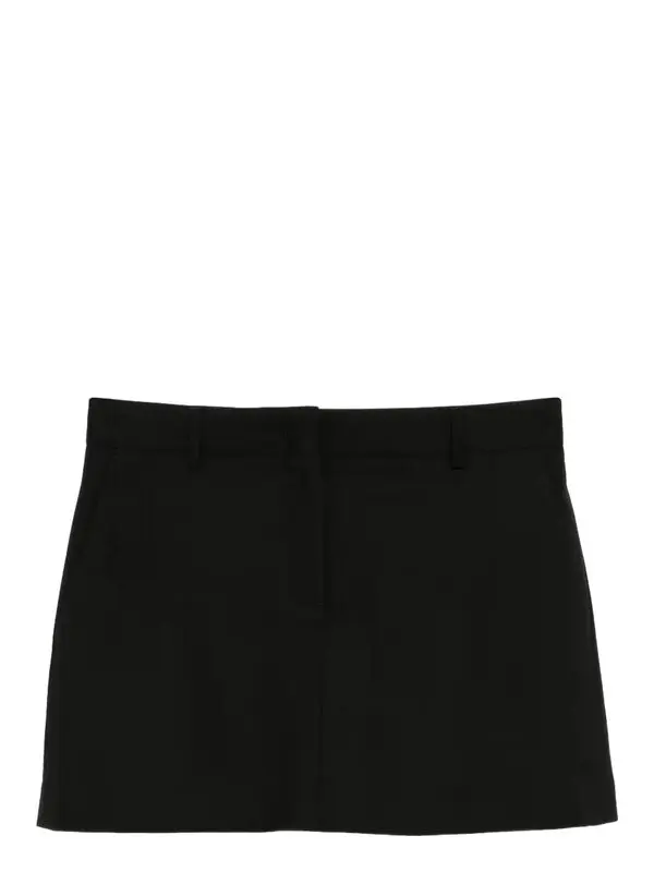 Karl Lagerfeld Logo-plaque Mini Skorts - Black