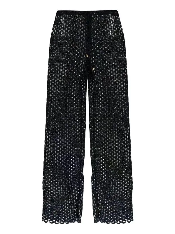 Cult Gaia Cut-out Drawstring Trousers - Black