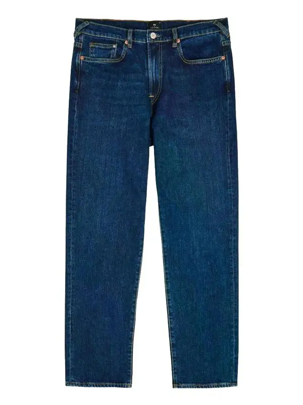 Paul Smith Washed-effect Straight-leg Denim Jeans - Blue