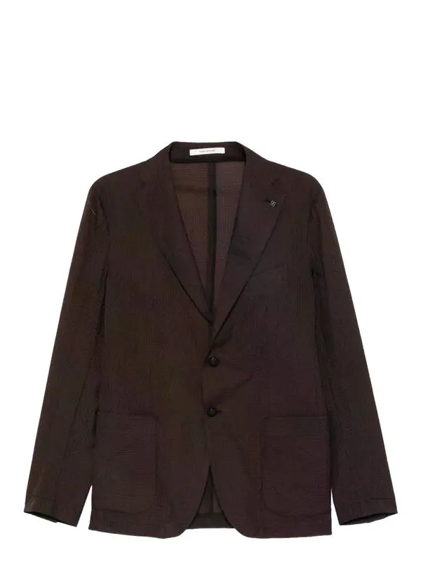 Tagliatore Textured Blazer - Brown