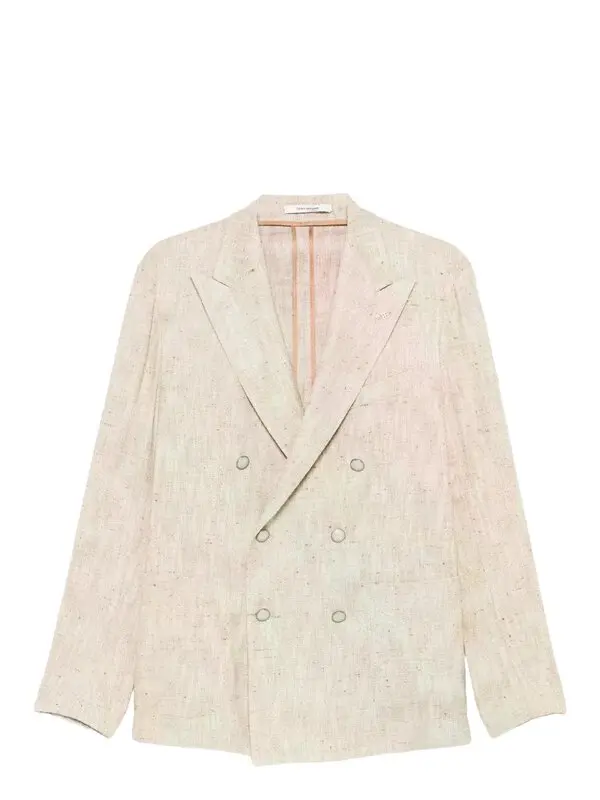 Tagliatore Peak-lapel Double-breasted Blazer - Neutrals