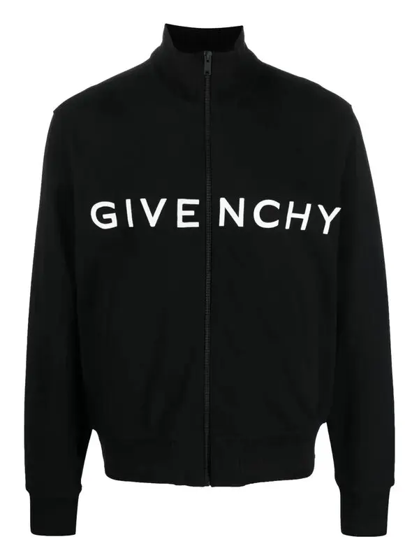 Givenchy Logo-print Zipped Jacket - Black