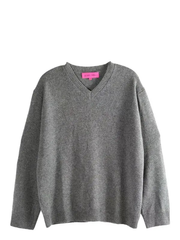 THE ELDER STATESMAN V-neck Sweater - Grey