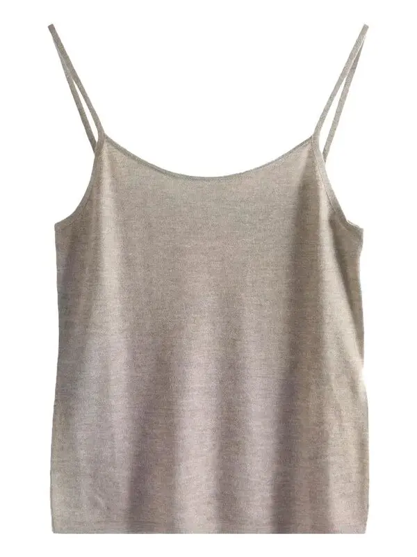 UMA WANG Sleeveless Cashmere Top - Neutrals