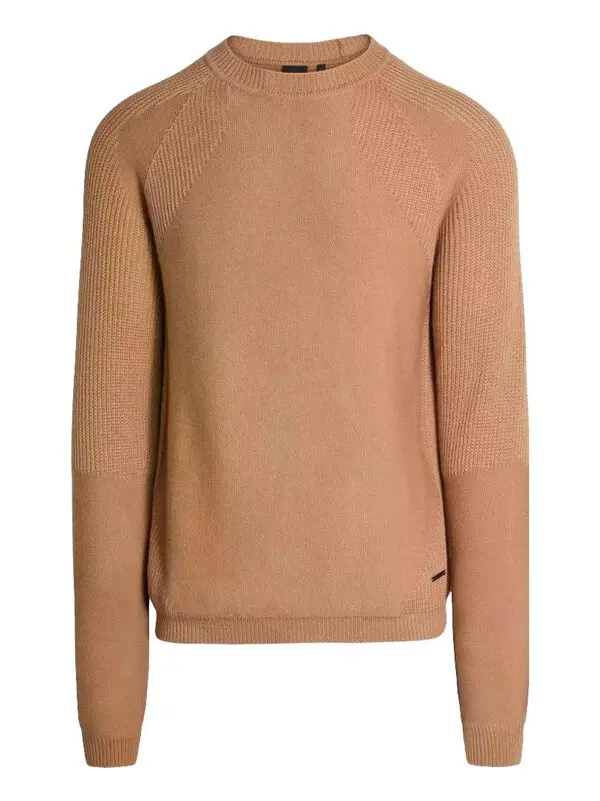 ALPHA TAURI Crew-neck Sweater - Brown
