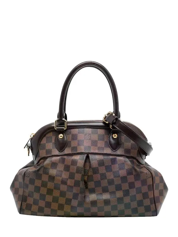 LOUIS VUITTON 2011 Damier Ebene Trevi Pm Satchel - Brown
