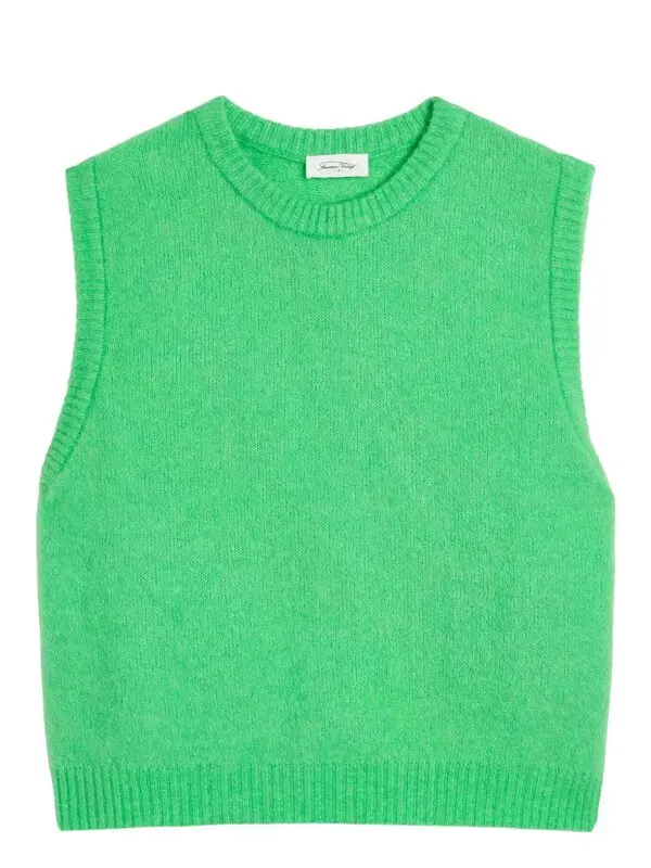 American Vintage Vitow Ribbed Knitted Tank Top - Green