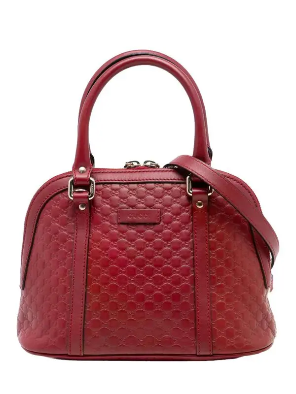 Gucci Mini Microissima Dome Satchel - Red