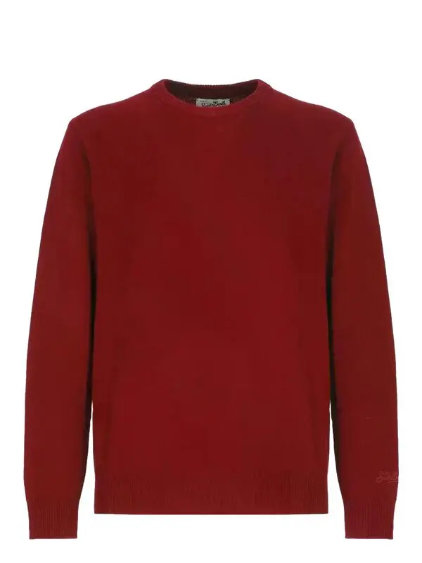MC2 SAINT BARTH Round-neck Long-sleeve Sweater - Red