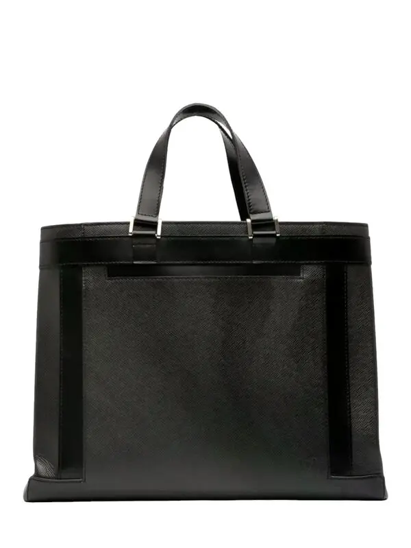 LOUIS VUITTON 2004 Taiga Kasbek Pm Business Bag - Black