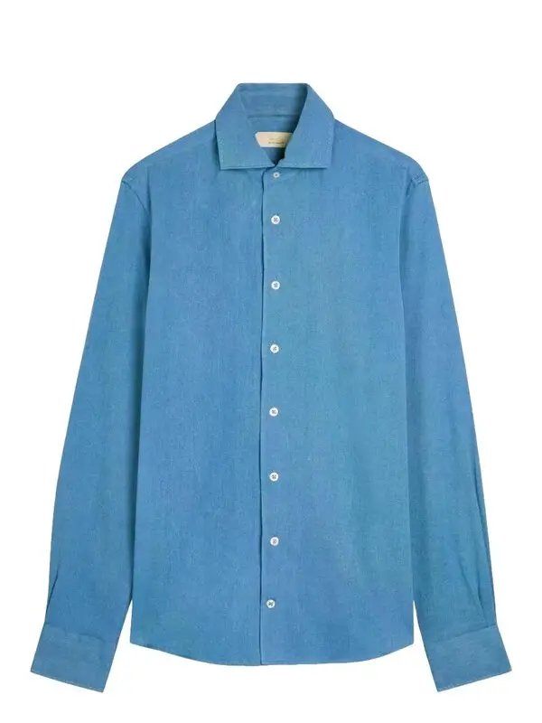 AURELIEN Chambray Shirt - Blue