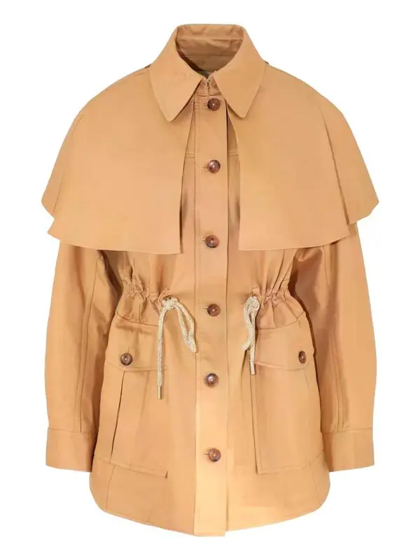 Ulla Johnson Devon Cape-detail Trench Coat - Neutrals
