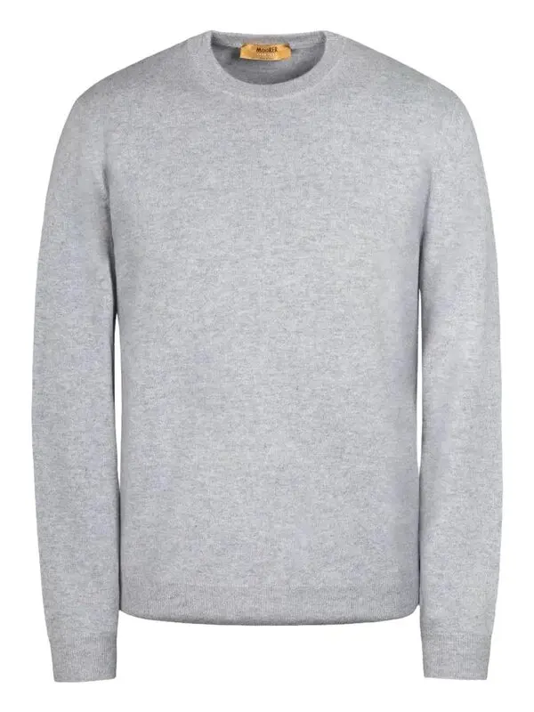 MOORER Orvieto Crew-neck Sweater - Grey