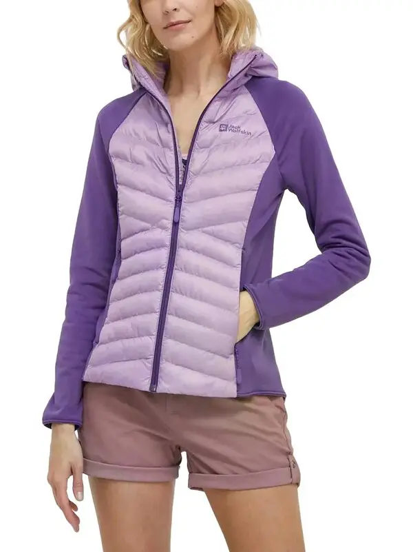 JACK WOLFSKIN Routeburn Quilted Hooded Jacket - Purple