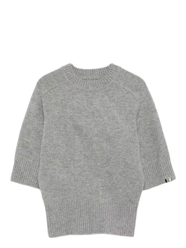 EXTREME CASHMERE X Lauren Short-sleeve Crew-neck Sweater - Grey