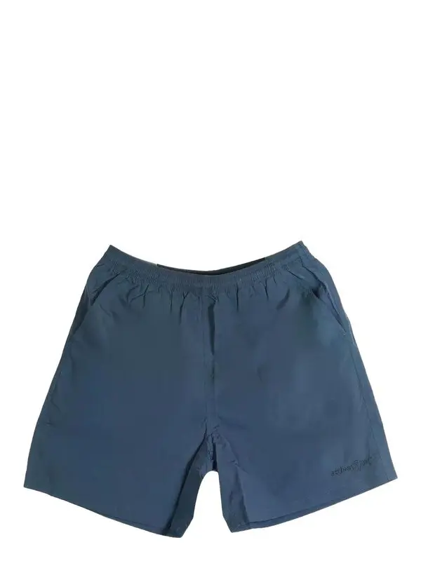 StÜssy Logo-motif Shorts - Blue