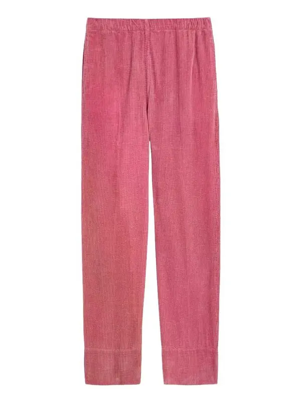 American Vintage Padow Corduroy Straight Trousers - Pink