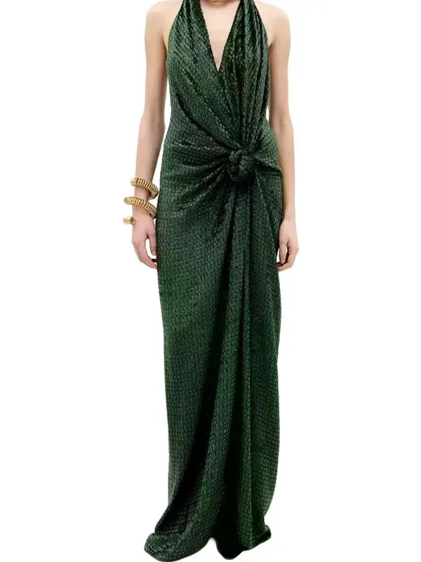 Silvia Tcherassi Torgiano Gown - Green