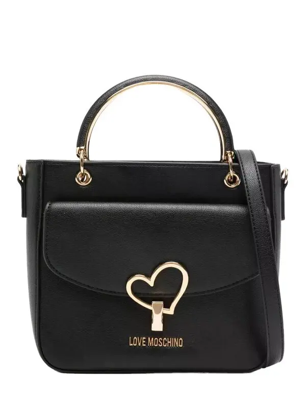 Moschino Heart-appliquéd Mini Bag - Black