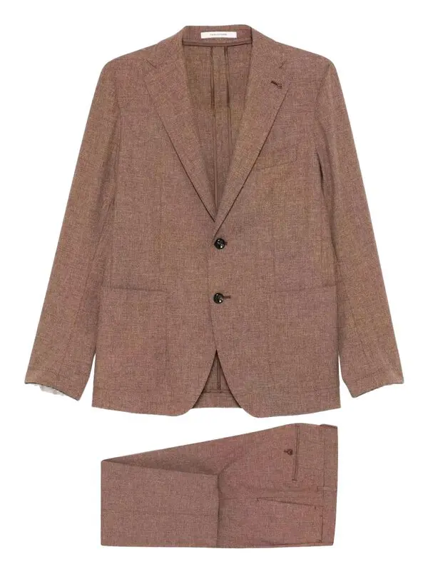 Tagliatore Button-fastening Suit - Brown