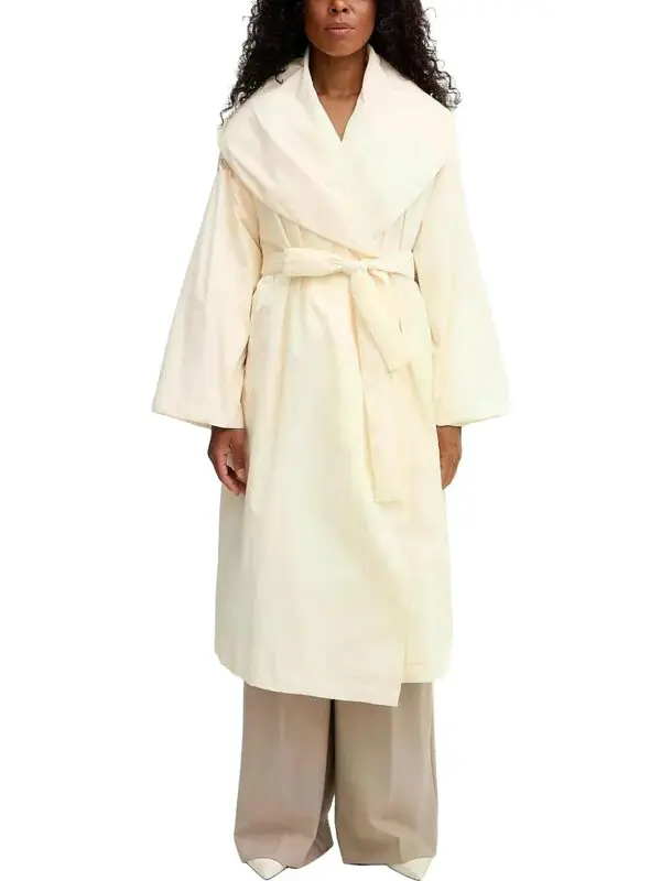 Liviana Conti Owen Shawl-collar Belted Coat - Neutrals