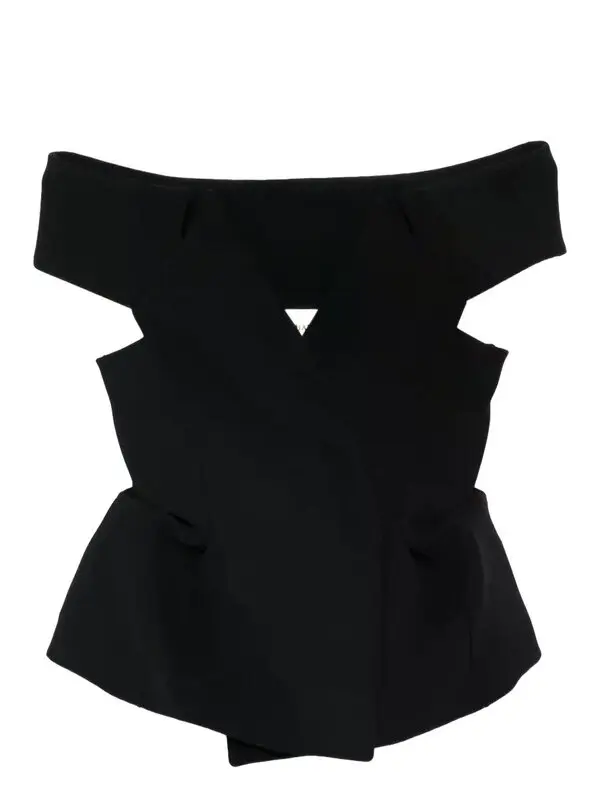 Khaite Verone Cut-out Blouse - Black