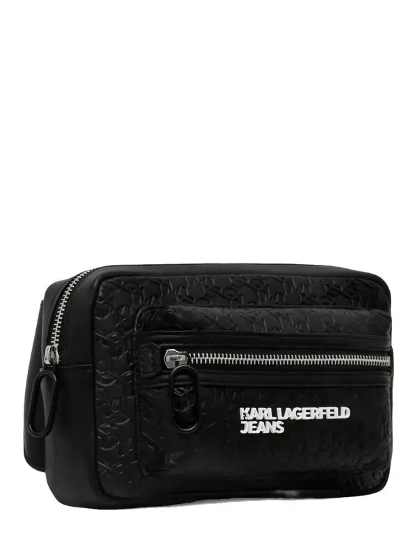 Karl Lagerfeld Logo-embossed Belt Bag - Black