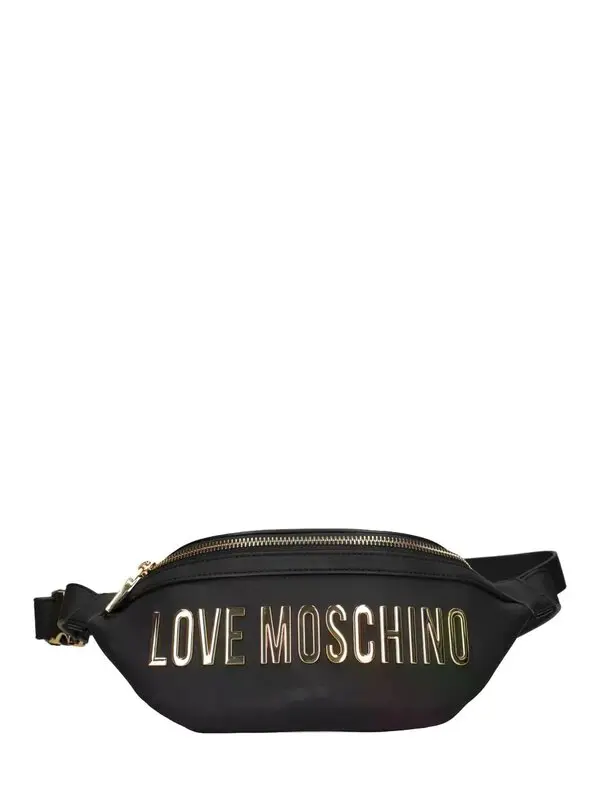 Moschino Logo-appliqué Belt Bag - Black