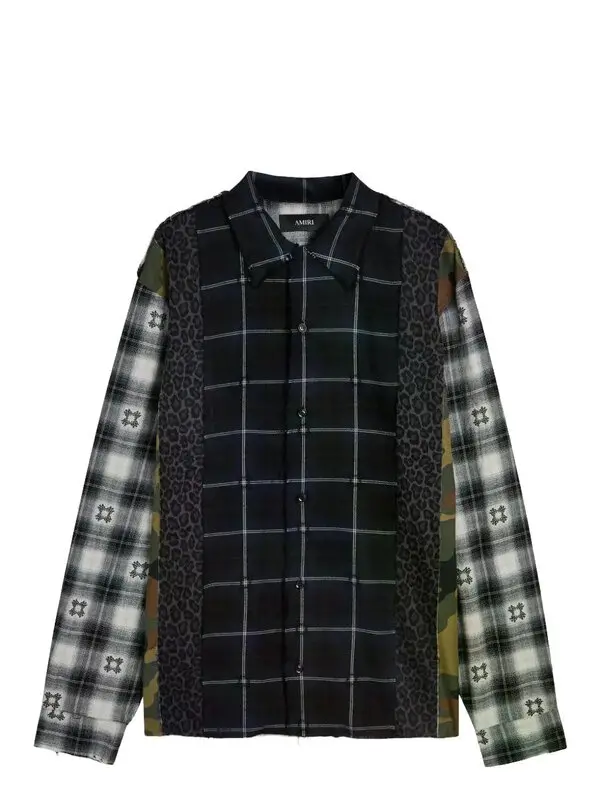 Amiri Check-pattern Shirt - Blue