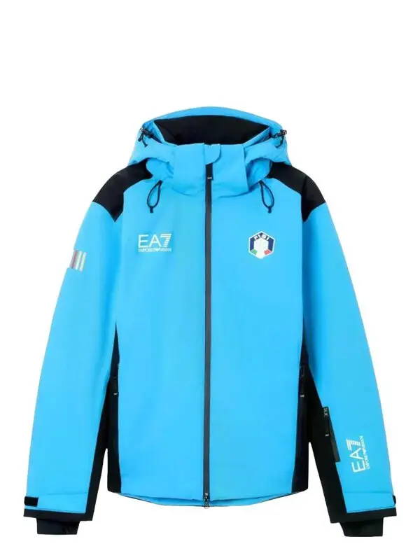 Emporio Armani Hooded Zip Jacket - Blue