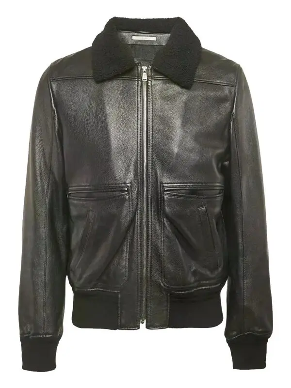 Saint Laurent Leather Jacket - Black