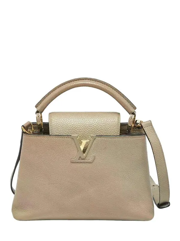 LOUIS VUITTON Capucines Bb Leather Tote Bag - Neutrals